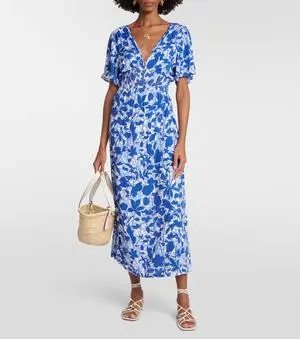 Heidi Klein Tuscany Floral Midi Dress