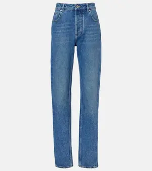 Bottega Veneta High-rise Straight Jeans - Blue