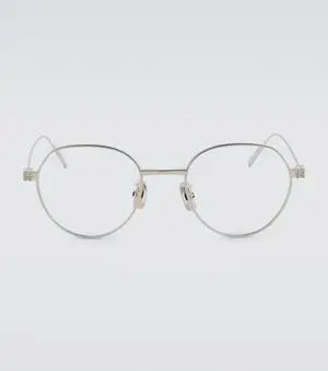 Givenchy 4g Round Frame Glasses - Silver