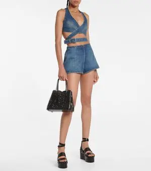 Alaïa Denim Shorts