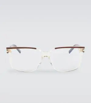 Saint Laurent Sl 599 Square Eyeglasses - Brown