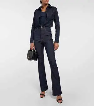 Alaïa Cotton-blend Bodysuit