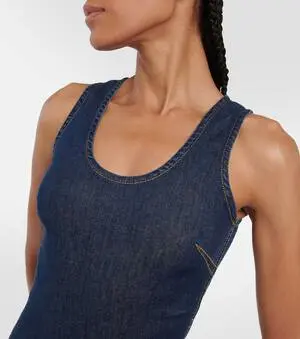 Alaïa Cotton-blend Bodysuit