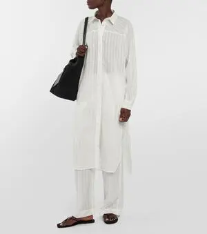 TOTEME Striped Jacquard Shirt Dress