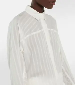 TOTEME Striped Jacquard Shirt Dress