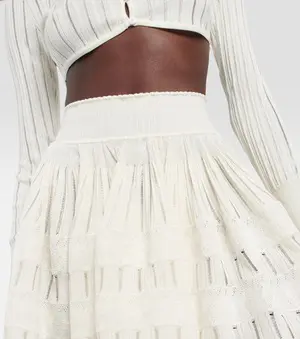 Alaïa Crinoline Mini Skirt - Beige