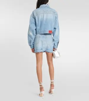 Alessandra Rich Embellished Denim Jacket