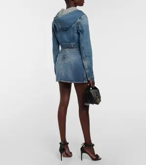 Alaïa Denim Mini Skirt - Blue