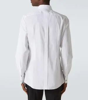 Dolce & Gabbana Tuxedo Cotton Poplin Shirt - White