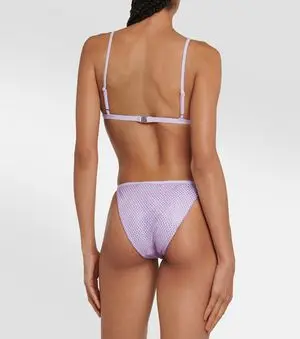 Simkhai Joelle Embellished Bikini Top