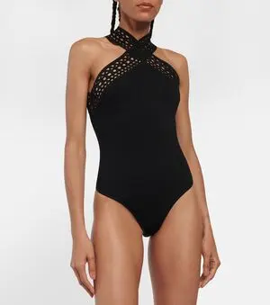 Alaïa Vienne Halterneck Bodysuit
