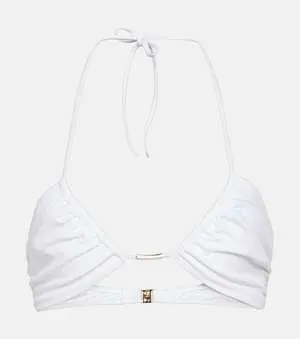 Melissa Odabash Luxor Halterneck Bikini Top - White
