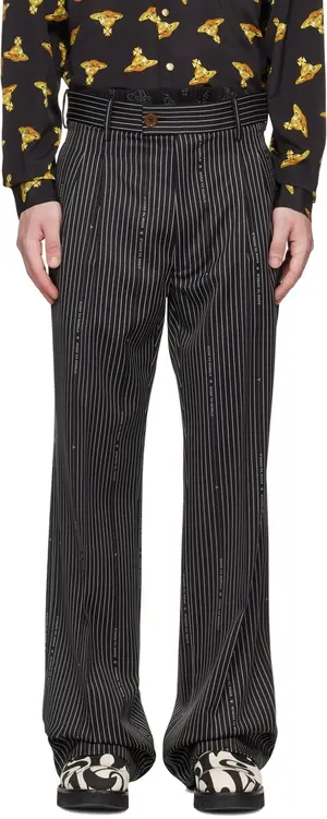 VIVIENNE WESTWOOD Vivienne Westwood Black Raf Bum Trousers - N201 Black