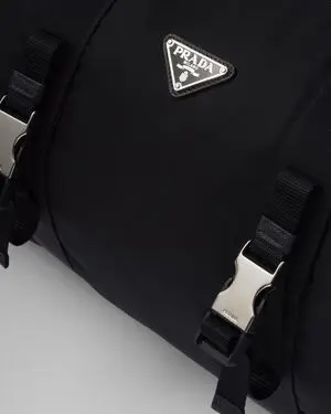 Prada Re-nylon And Saffiano Leather Duffle Bag