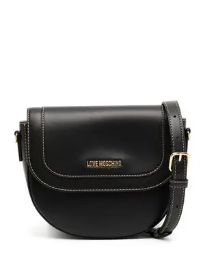 Moschino Logo-lettering Crossbody Bag - Black