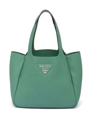 Prada Logo-plaque Tote Bag