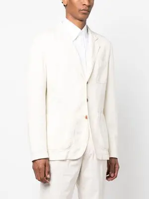 Brunello Cucinelli Single-breasted Button-fastening Jacket - C5797 White