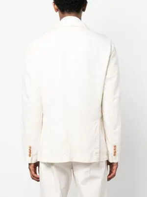 Brunello Cucinelli Single-breasted Button-fastening Jacket - C5797 White