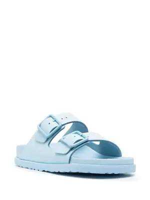 BIRKENSTOCK Arizona Leather Slides - Blue