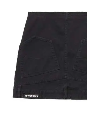 Balenciaga Upside-down Denim Mini Skirt