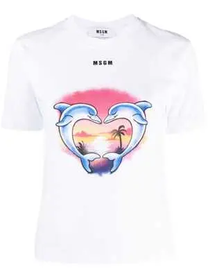 Msgm Graphic T-shirts For Women