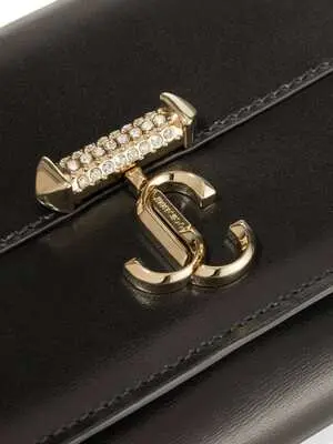 JIMMY CHOO Avenue Leather Chain Wallet