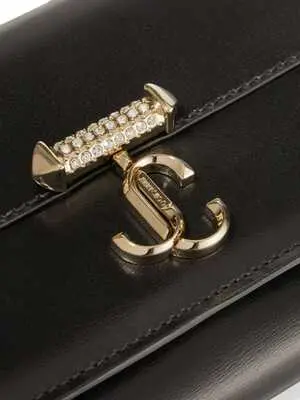 JIMMY CHOO Avenue Leather Chain Wallet
