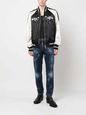 Dsquared2 Flag Patch Slim-fit Jeans