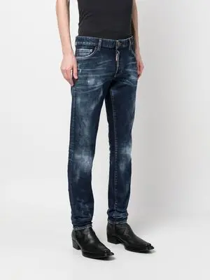 Dsquared2 Flag Patch Slim-fit Jeans