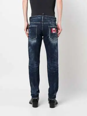 Dsquared2 Flag Patch Slim-fit Jeans