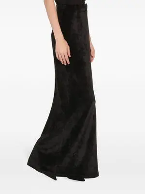 Balenciaga Velvet-effect High-waisted Skirt