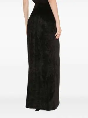 Balenciaga Velvet-effect High-waisted Skirt