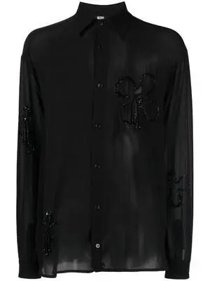Gcds Bead-embellished Silk Shirt