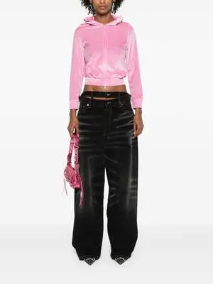 Balenciaga Bb Paris Zip-up Hoodie