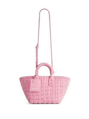 Balenciaga Xs Bistro Basket Tote - Pink