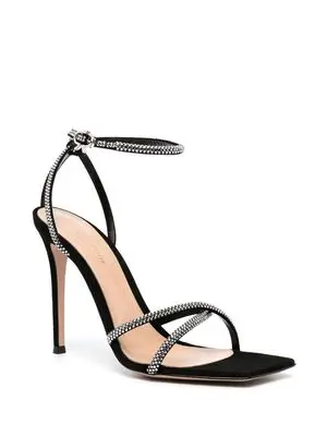 GIANVITO ROSSI Crystal-embellished 120mm Suede Sandals