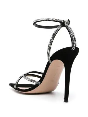 GIANVITO ROSSI Crystal-embellished 120mm Suede Sandals
