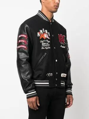 Amiri Varsity Jacket With Appliqué Detailing