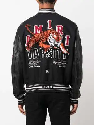 Amiri Varsity Jacket With Appliqué Detailing