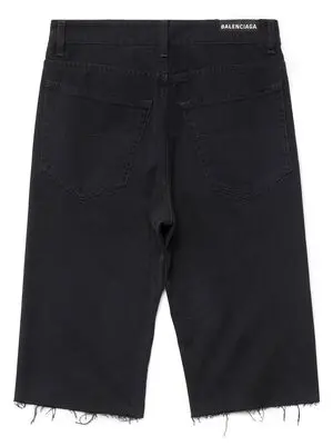 Balenciaga Raw-hem Denim Shorts