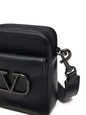 Valentino Garavani Mini Locò Leather Crossbody Bag