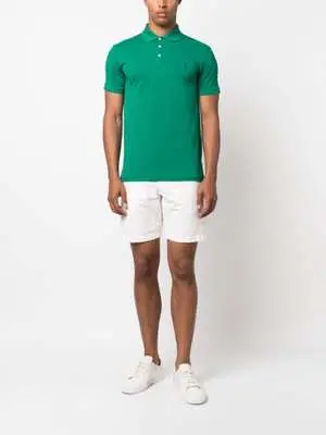 Polo Ralph Lauren Stretch Cotton Polo Shirt With Pony Motif - Green