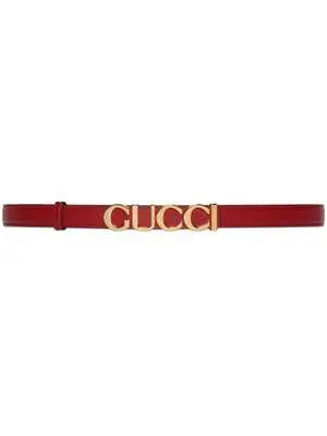 Gucci Logo-buckle Leather Belt