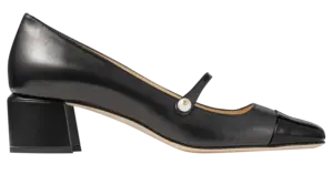 JIMMY CHOO Elisa 45 Nappa And Patent Leather Pumps