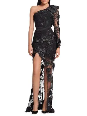 ZHIVAGO I Found Love One-shoulder Gown