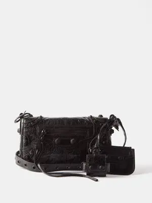 Balenciaga Balenciaga - Le Cagole Xs Leather Cross-body Bag - Mens - Black - ONE SIZE - Black
