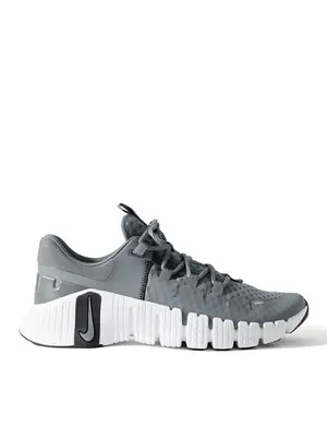 Nike Nike Training - Free Metcon 5 Rubber-Trimmed Mesh Sneakers - Men - Gray - US 13 Gray