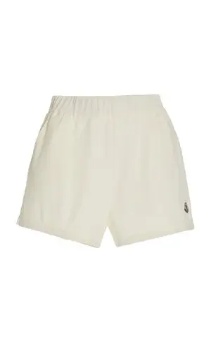 Moncler Oversized Cotton-blend Sweat Shorts - White