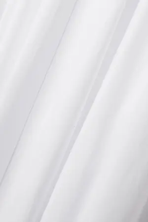Staud Wells Pleated Stretch-cotton Poplin Maxi Dress