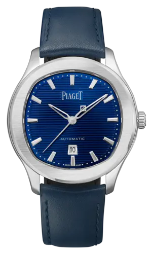 PIAGET Polo Date Automatic 36mm Stainless Steel And Leather Watch - Silver